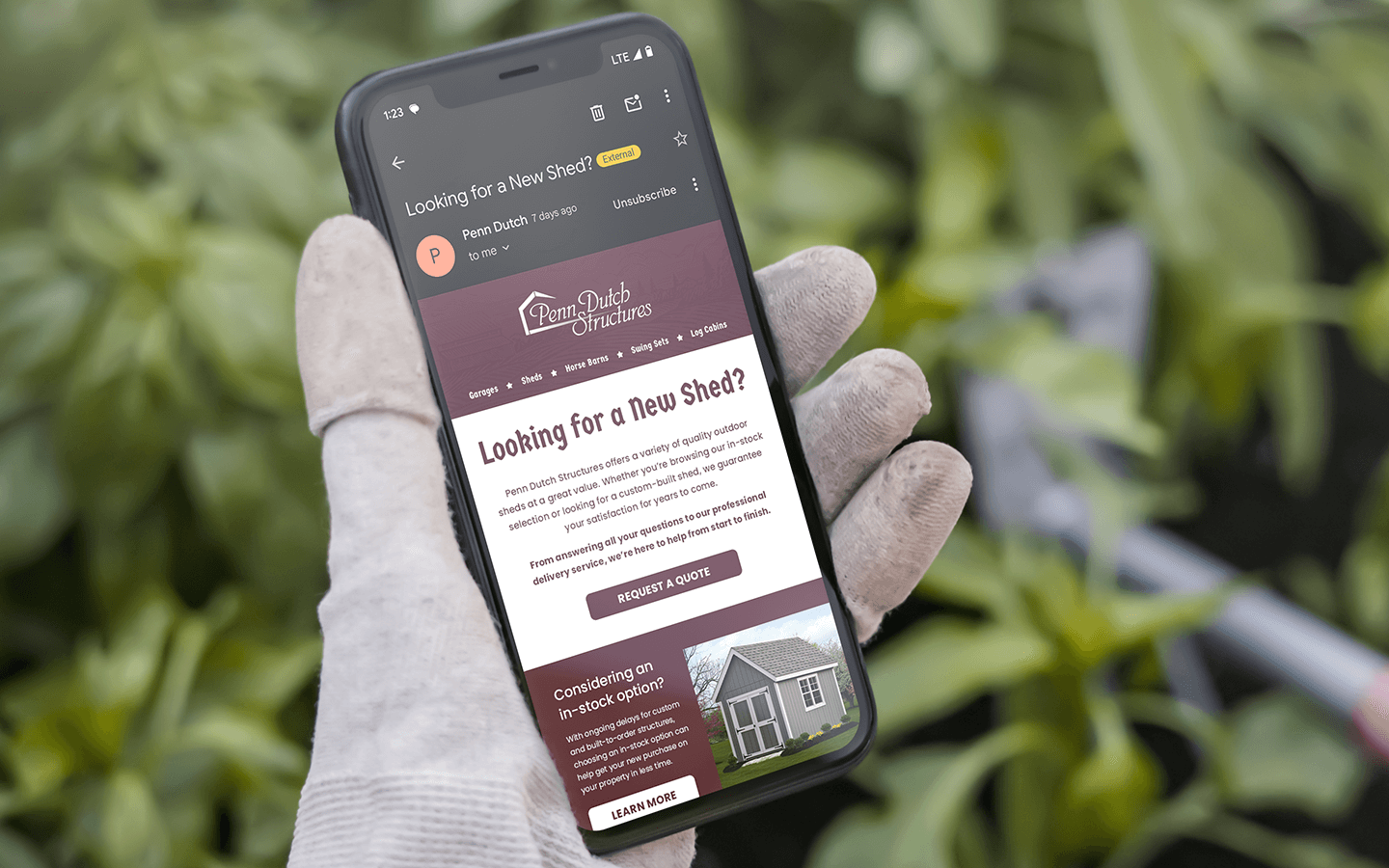 Penn Dutch Structures: Email Automation - Tower Marketing